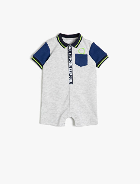 Koton Erkek Çocuk Yazılı Baskılı Tulum