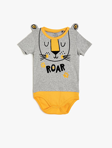 Koton Erkek Çocuk Bisiklet Yaka İşlemeli Kısa Kollu Zıbın Koton Erkek Çocuk Bisiklet Yaka İşlemeli Kısa Kollu Zıbın