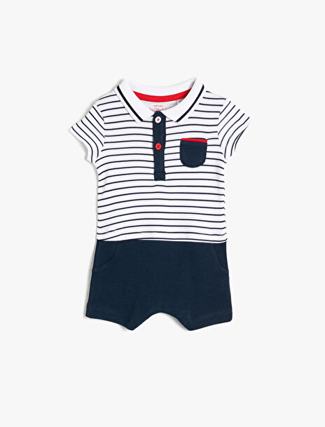 Koton Erkek Çocuk Çizgili Tulum