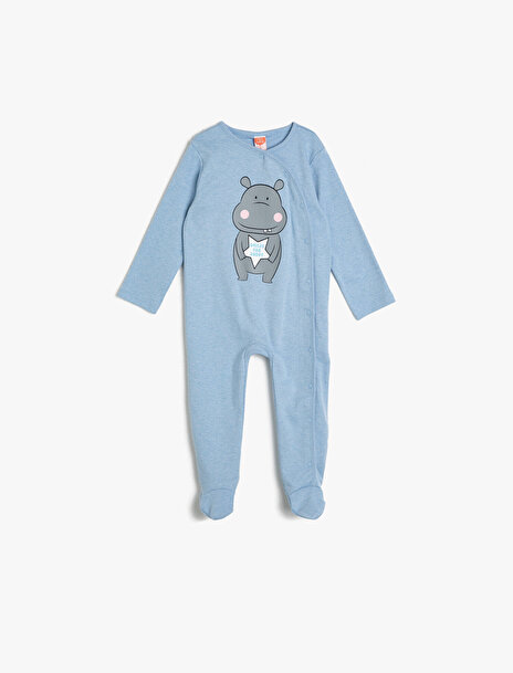 Koton Erkek Çocuk Baskılı Çıtçıtlı Tulum