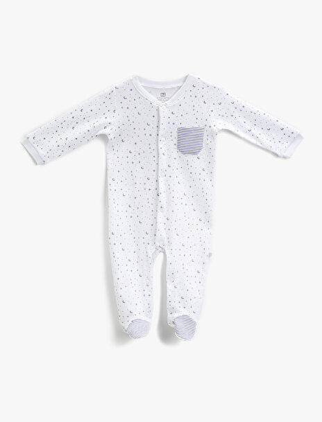 Koton Erkek Çocuk Bibaby Tulum Baskılı Çıtçıtlı Koton Erkek Çocuk Bibaby Tulum Baskılı Çıtçıtlı