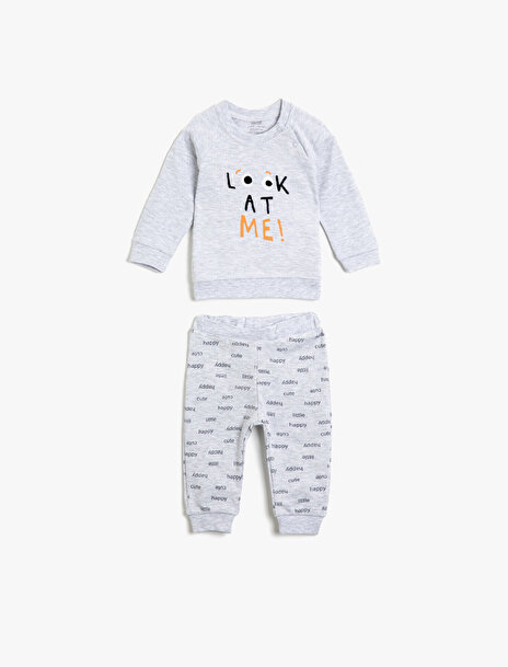 Koton Erkek Çocuk Baskılı Eşofman Takım Bibaby