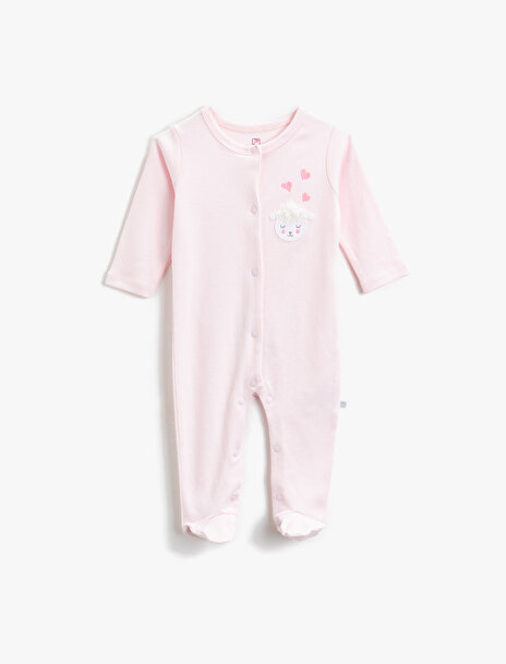 Koton Kız Çocuk İşlemeli Tulum Uzun Kollu Pamuklu Bibaby Koton Kız Çocuk İşlemeli Tulum Uzun Kollu Pamuklu Bibaby