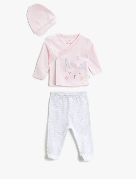 Koton Kız Çocuk Baskılı Takım Bibaby