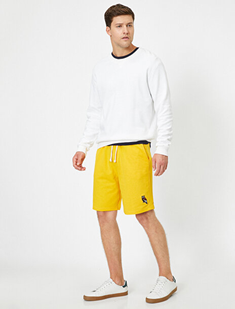 Koton Erkek Baykuş İşlemeli Cepli Şort