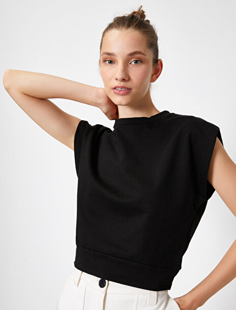 Koton Kadın Düşük Kol Basic Kısa Kollu T-Shirt