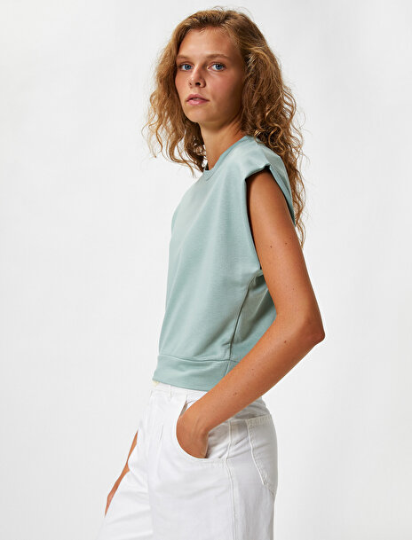 Koton Kadın Düşük Kol Basic Kısa Kollu T-Shirt