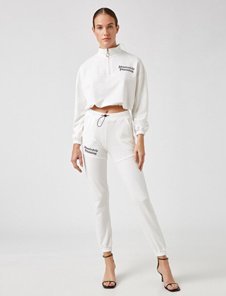 Koton Kadın Yazılı Baskılı Jogger Eşofman Altı Takım