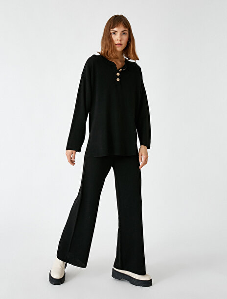 Koton Kadın Triko Eşofman Takımı Oversize Koton Kadın Triko Eşofman Takımı Oversize