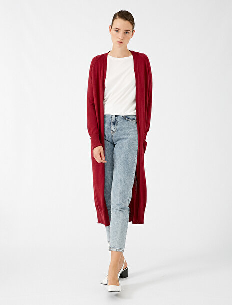 Koton Kadın Cepli Uzun Triko Hırka Koton Kadın Cepli Uzun Triko Hırka