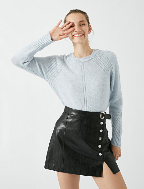 Koton Kadın Ajurlu Triko Kazak Triko