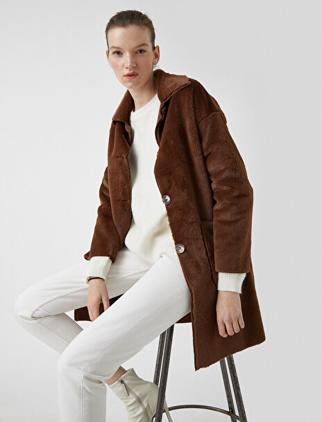 Koton Kadın Cepli Sherpa Kaban Koton Kadın Cepli Sherpa Kaban