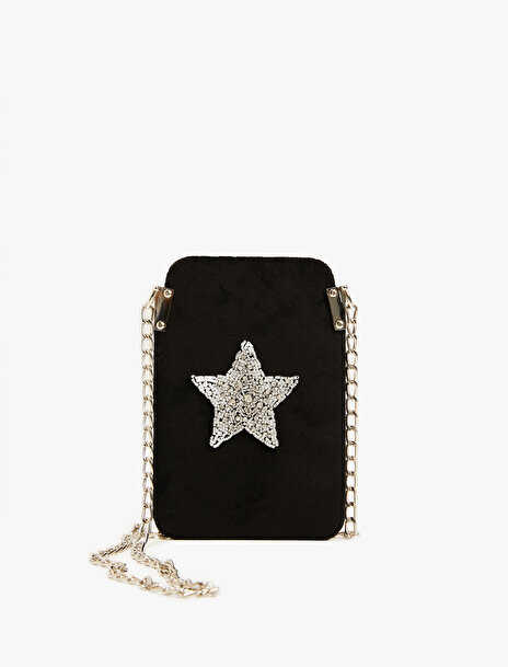 Koton Kadın Arzu Sabancı for Koton İşlemeli Zincirli Mini Çanta Koton Kadın Arzu Sabancı for Koton İşlemeli Zincirli Mini Çanta