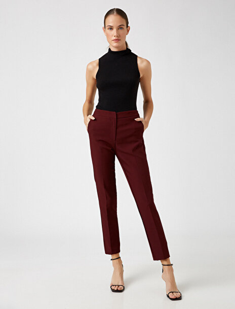 Koton Kadın Düz Renk Cigarette Pantolon