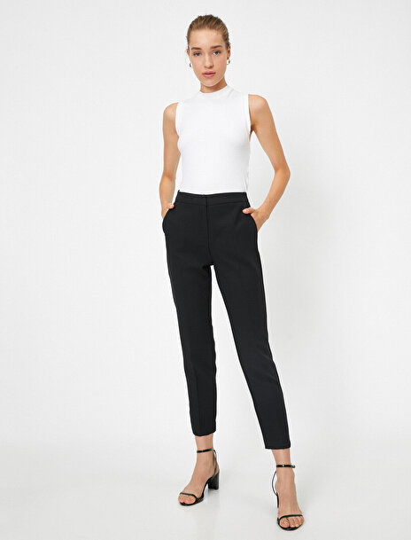 Koton Kadın Düz Renk Cigarette Pantolon