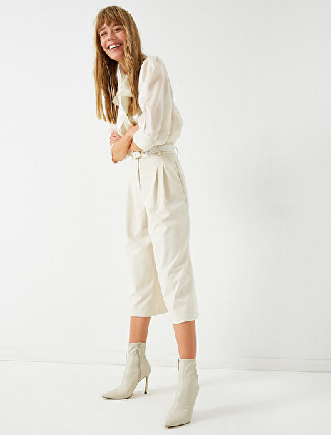 Koton Kadın Crop Culotte Pantolon