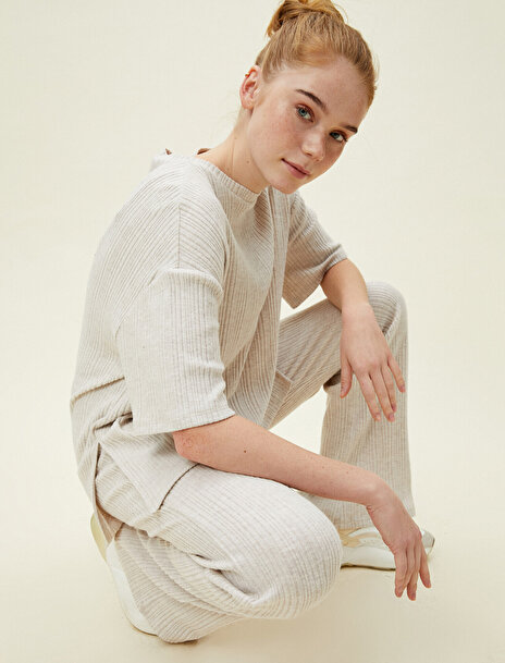 Koton Kadın Pamuklu Triko Pantolon