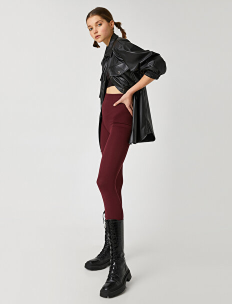 Koton Kadın Dikişsiz Tayt Dokulu Seamless Koton Kadın Dikişsiz Tayt Dokulu Seamless