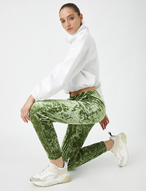 Koton Kadın Kadife Jogger Pantolon