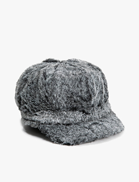 Koton Kadın Peluş Kasket Şapka