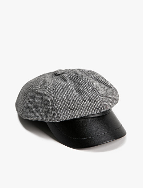 Koton Kadın Suni Deri Kasket Şapka