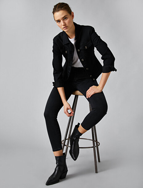 Koton Ole Genç Kız Push Up Jean - Normal Bel Toparlayıcı Dar Kesim Dar Paça Pantolon