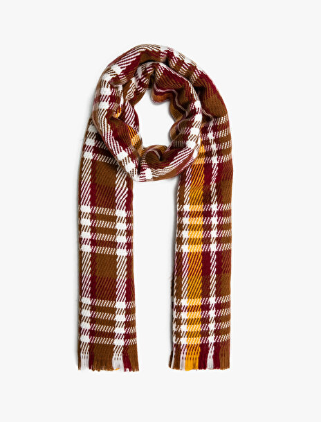 Koton Kadın Ekoseli Atkı