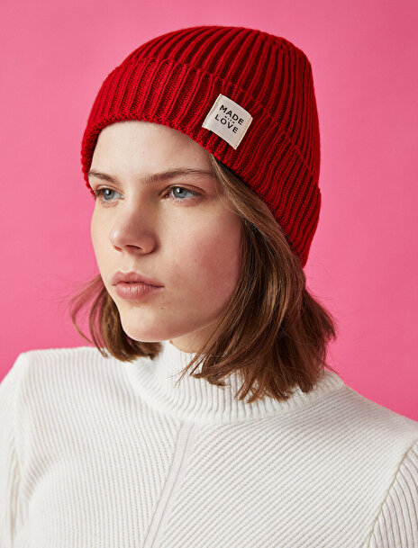 Koton Kadın Slogan Detaylı Bere