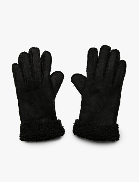 Koton Kadın Kürklü Süet Eldiven