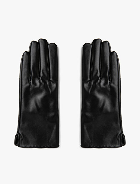 Koton Kadın Deri Görünümlü Eldiven