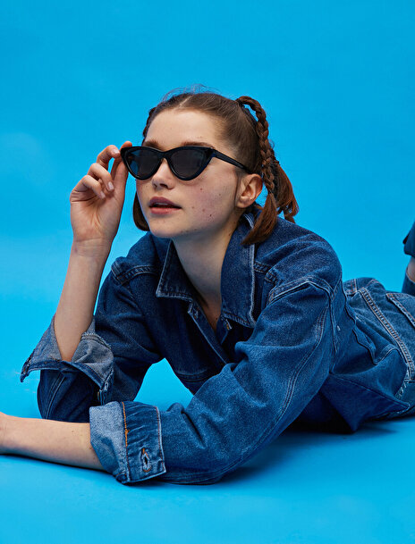 Koton Ole Genç Kız %100 Pamuk Jean Ceket