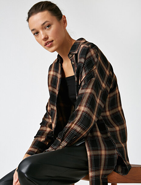 Koton Kadın Cepli Oduncu Gömleği