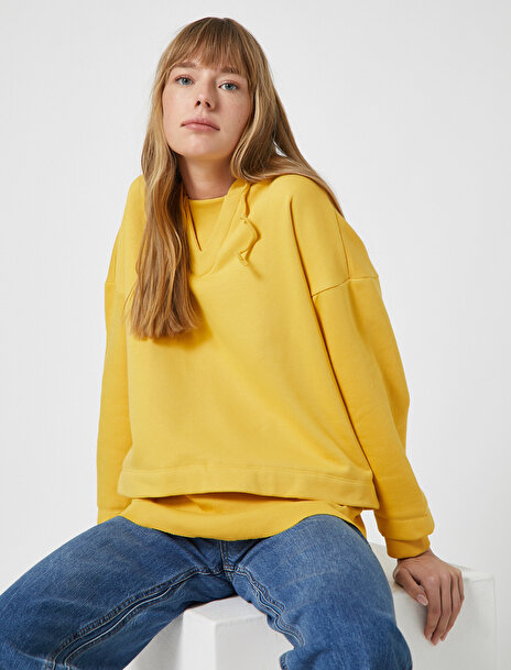 Koton Kadın %100 Pamuk Oversize Sweatshirt