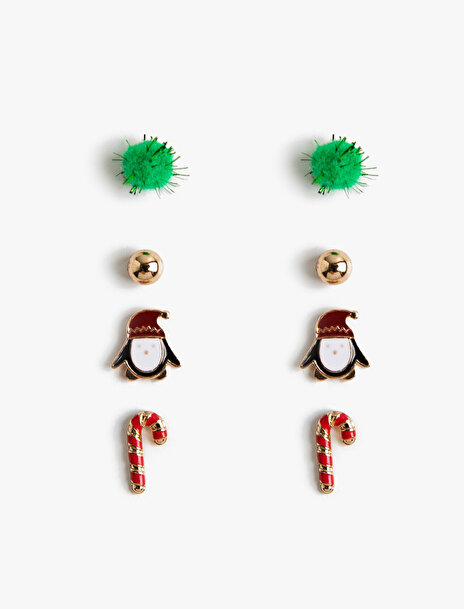 Koton Kadın Yeni Yıl Temalı Küpe Seti Koton Kadın Yeni Yıl Temalı Küpe Seti