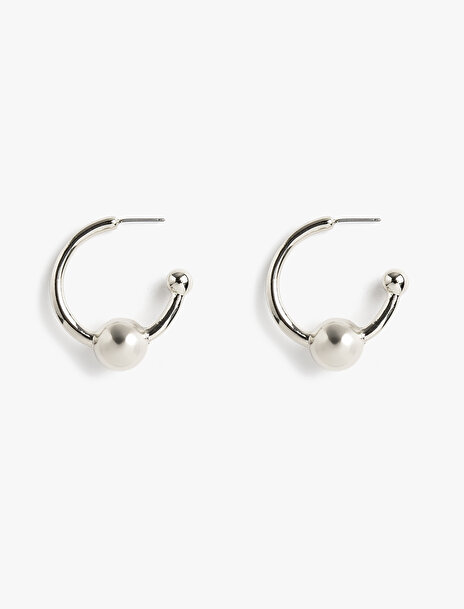 Koton Kadın Top Detaylı Halka Küpe