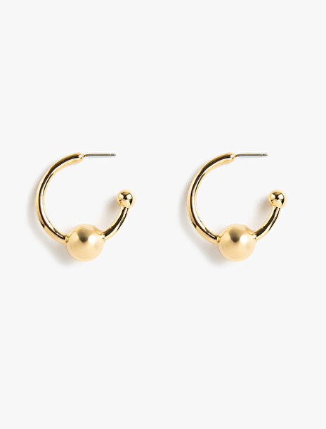 Koton Kadın Top Detaylı Halka Küpe