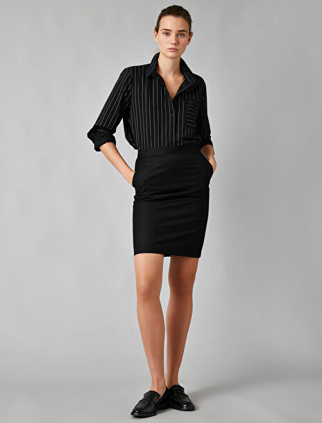 Koton Kadın Cepli Mini Etek