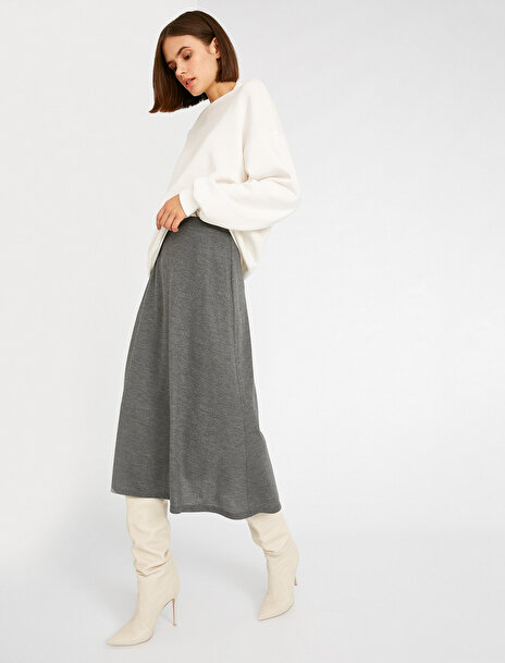 Koton Kadın Yüksek Belli Midi Etek Koton Kadın Yüksek Belli Midi Etek