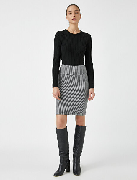 Koton Kadın Kazayağı Kalem Etek