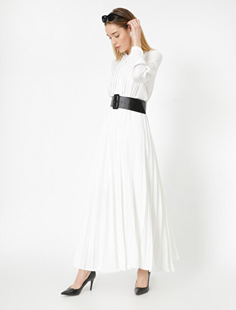 Koton Kadın Pileli Uzun Etek