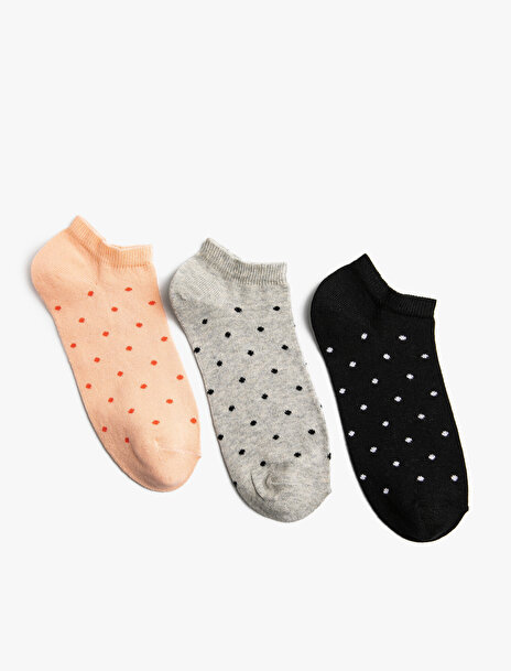 Koton Kadın Kadın 3'lü Puantiyeli Çorap Seti
