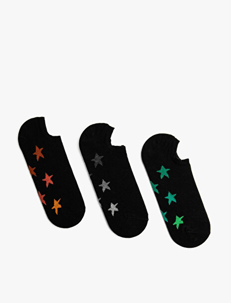 Koton Kadın Kadın Desenli 3'lü Çorap Seti