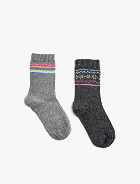 Koton Kadın Kadın 2'li Yün İçerikli Çorap Seti Koton Kadın Kadın 2'li Yün İçerikli Çorap Seti