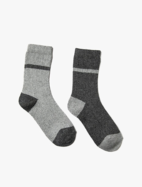 Koton Kadın Erkek 2'li Çorap Seti