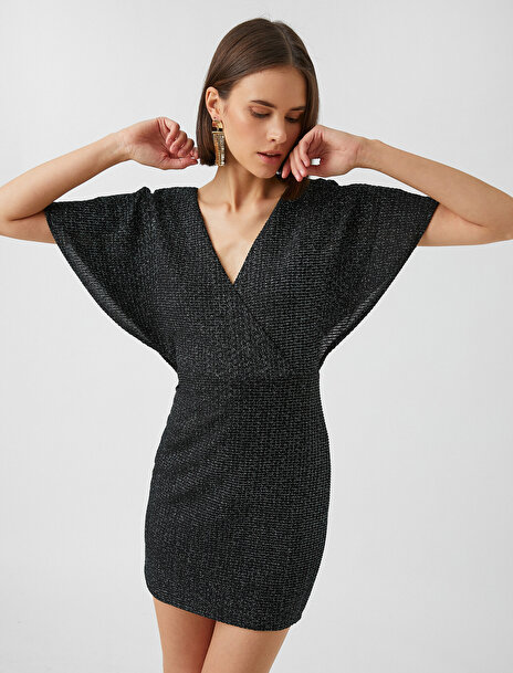 Koton Kadın Kısa Kollu Elbise Abiye Flare Kısa Koton Kadın Kısa Kollu Elbise Abiye Flare Kısa