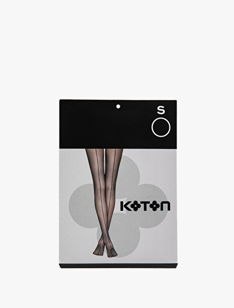 Koton Kadın Arkası Çizgili Külotlu Çorap