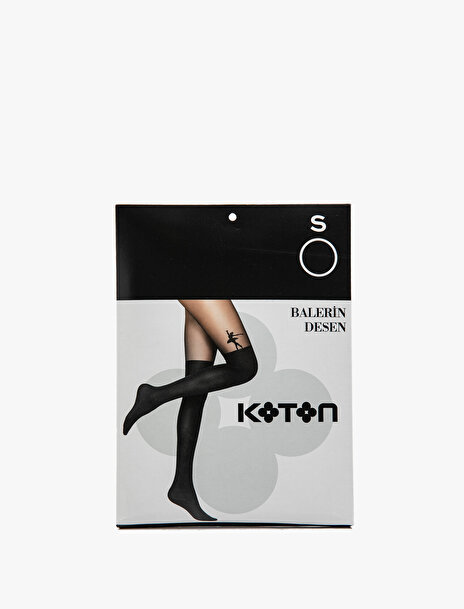 Koton Kadın Balerin Desenli Külotlu Çorap Koton Kadın Balerin Desenli Külotlu Çorap