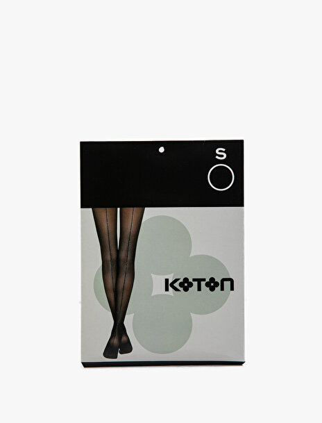 Koton Kadın Arkası Çizgili Külotlu Çorap