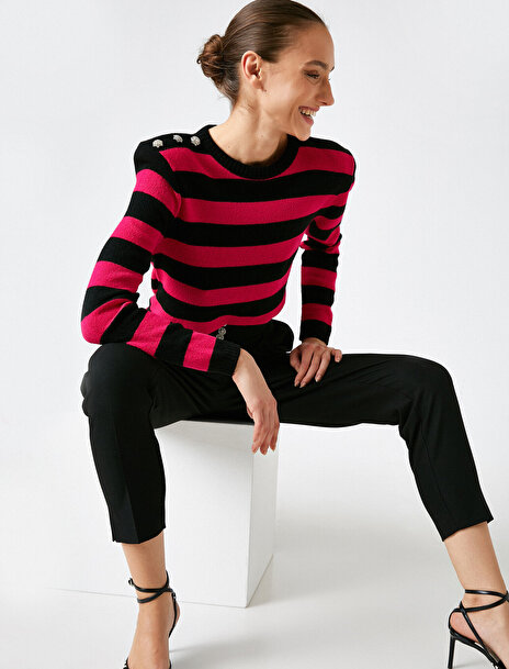 Koton Kadın Bisiklet Yaka Vatkalı Kazak