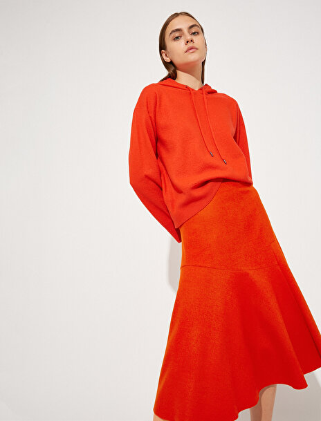 Koton Kadın Skirtly Yours Styled by Melis Ağazat - Kapüşonlu Kazak Koton Kadın Skirtly Yours Styled by Melis Ağazat - Kapüşonlu Kazak